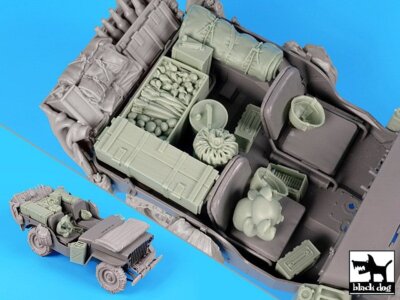 Black Dog 1/16 120mm Cabin Stowage & Accessories Willys MB Jeep (Takom) T16005 | eBay