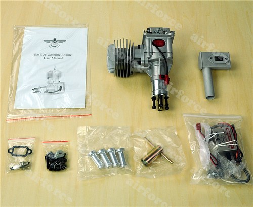 1set 35CC Gas Engine For RC Airplane +Exhaust+Ignition EME35 1550RPM | eBay