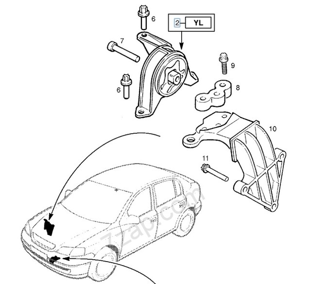 Opel ASTRA G X20xer Motorlager Motorhalter 90575772 online kaufen | eBay
