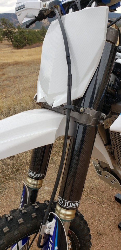 Fork Skins Graphics Brushed Aluminum Vinyl Decals ALTA Redshift MX MXR ...