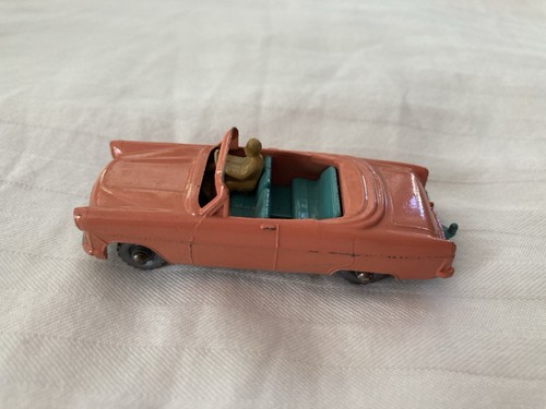 VTG 1957 Matchbox Lesney #39 Ford Zodiac Convertible-w/ Driver & Sea ...