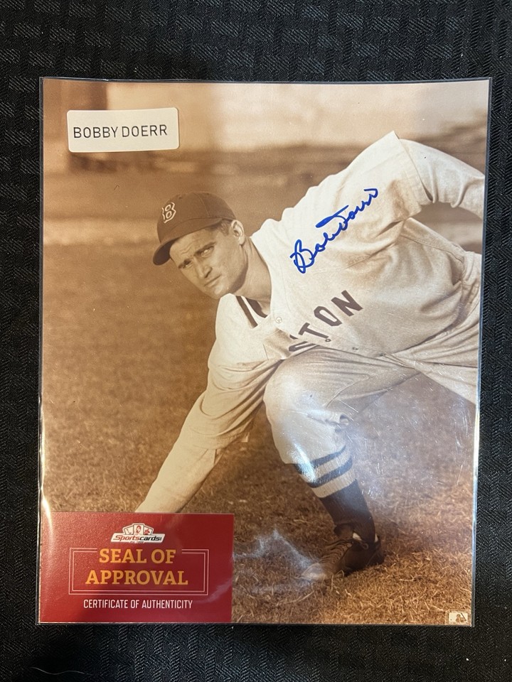 Bobby Doerr Signed Autograph 8X10 Photo | eBay