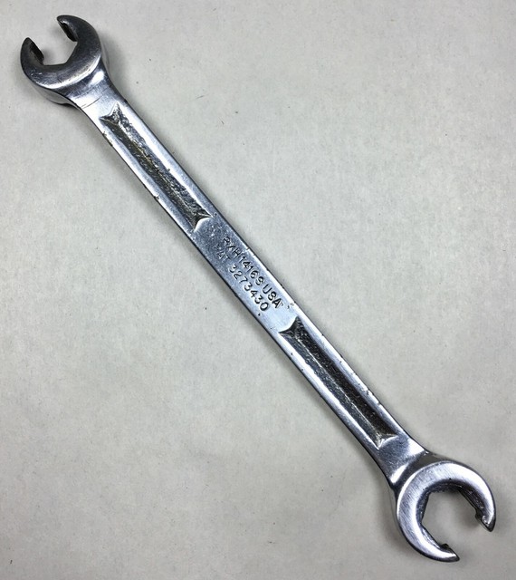 Snap-on Tools 1/2 X 7/16 Flare Nut Line Wrench Double End 6 Point USA ...