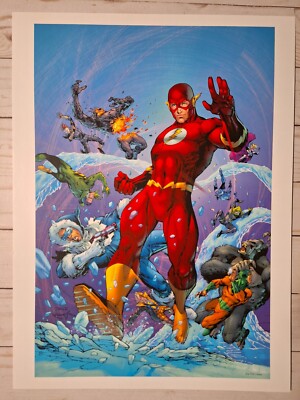 The Flash 12x16 Art Print by Jim Lee/Scott Williams/Alex Sinclair DC ...