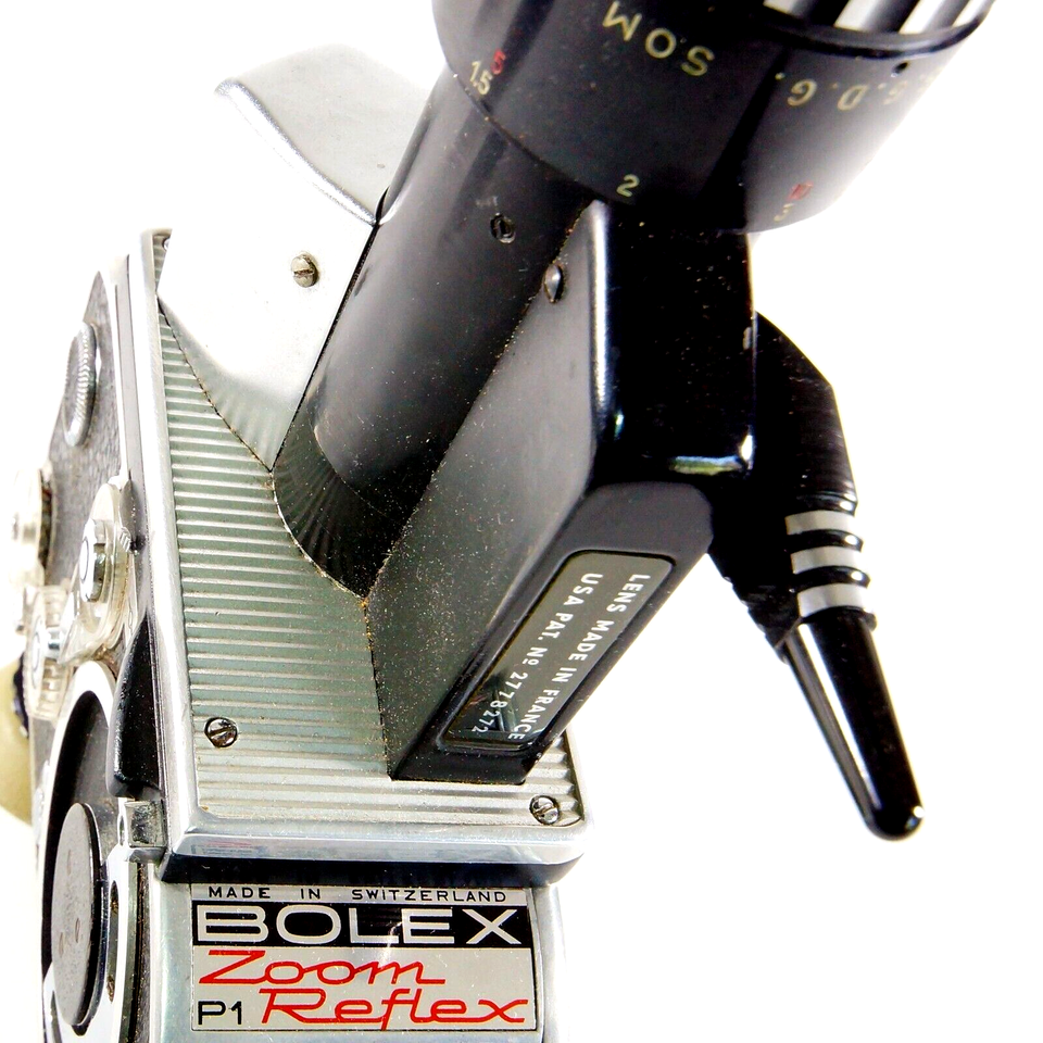 Paillard Bolex P1 8mm Movie Camera 8-40mm Zoom Lens Leather Case ...