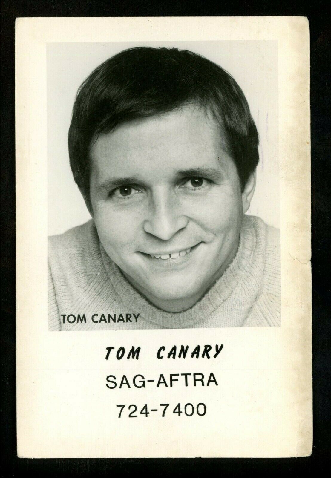 Movie / TV Star Cinema real photo postcard RPPC Head Shots Tom Canary ...