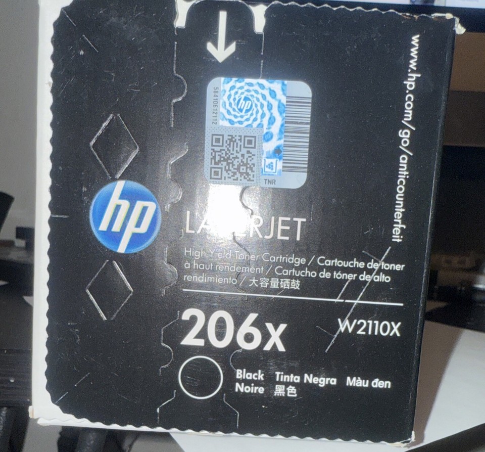 HP 206X High Yield Black Original LaserJet Toner Cartridge, ~3150 pages ...