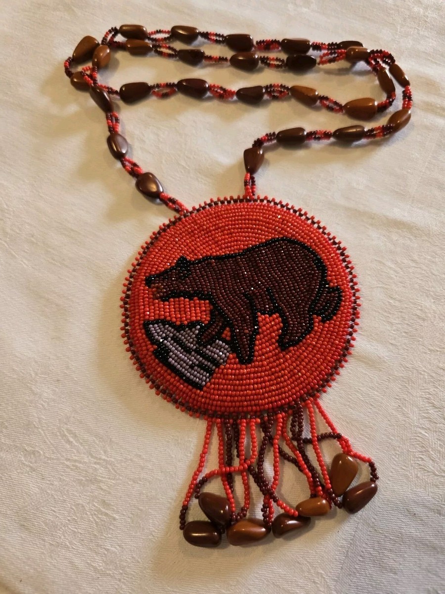 Large Native American Beaded Medallions