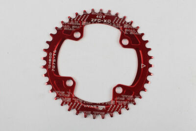 Racing MTB Road Bike Chainring 40T 104BCD Red Aluminum Alloy Bicycle ...