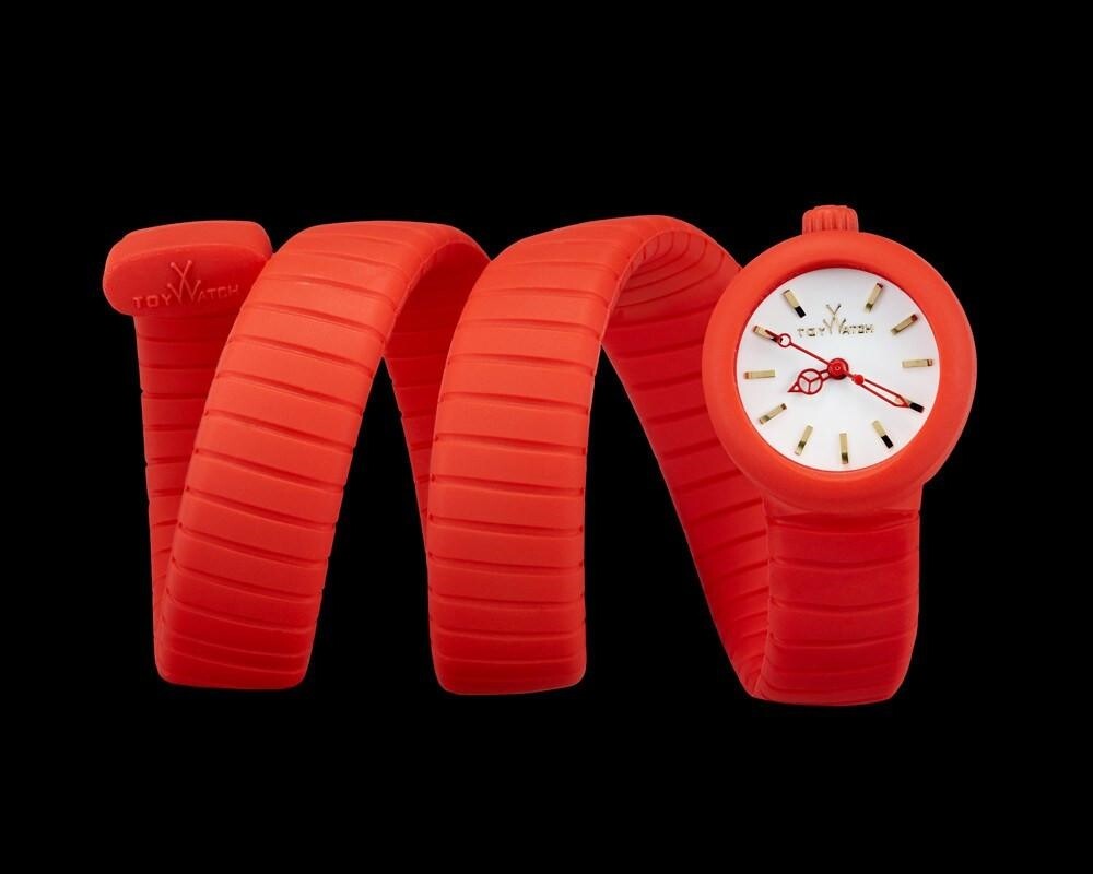 Toy Watch Women's Red Silicone Toyviper 26mm Wrap Around Watch Vp02rd ...