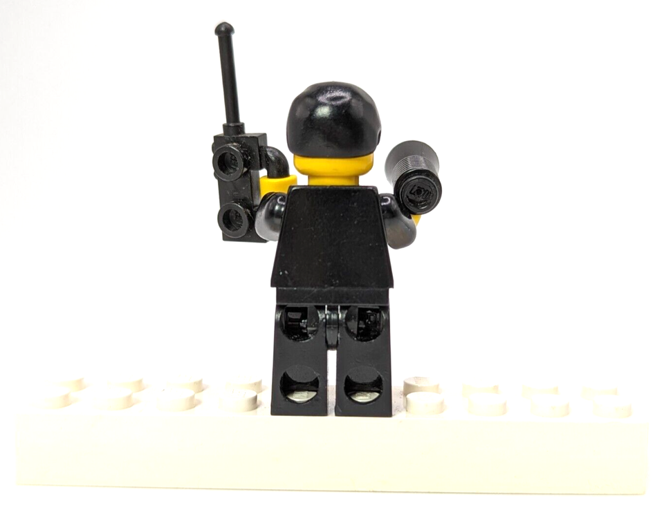 Vintage Lego Cop, Sheriff Minifigure with Black Megaphone and Walkie ...
