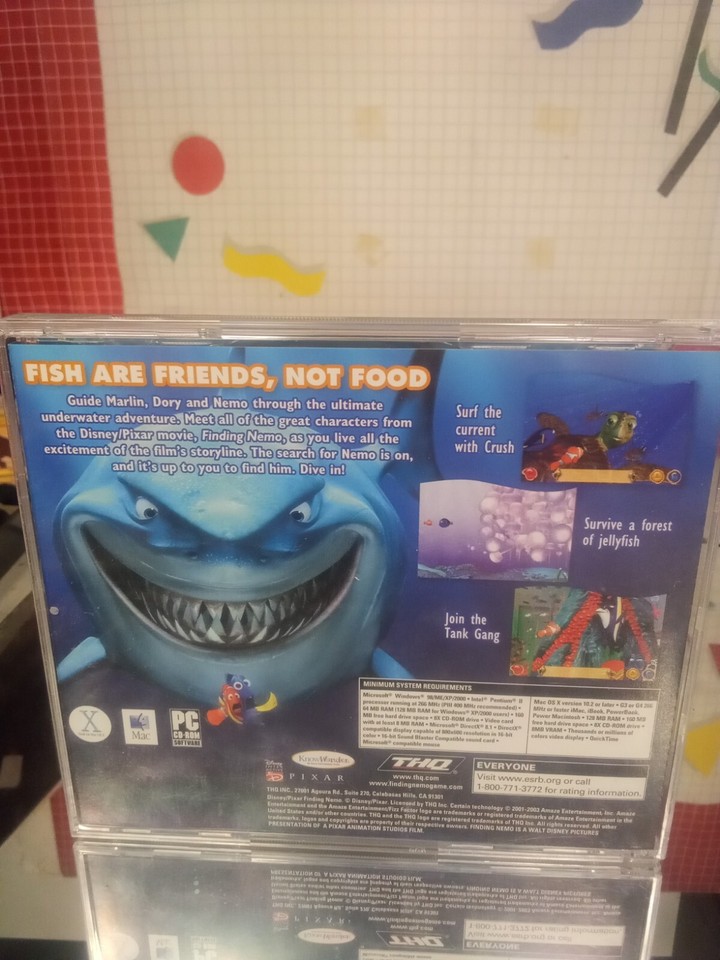 Finding Nemo (Windows XP/Mac, 2003) THQ PC Game 752919491218 | eBay