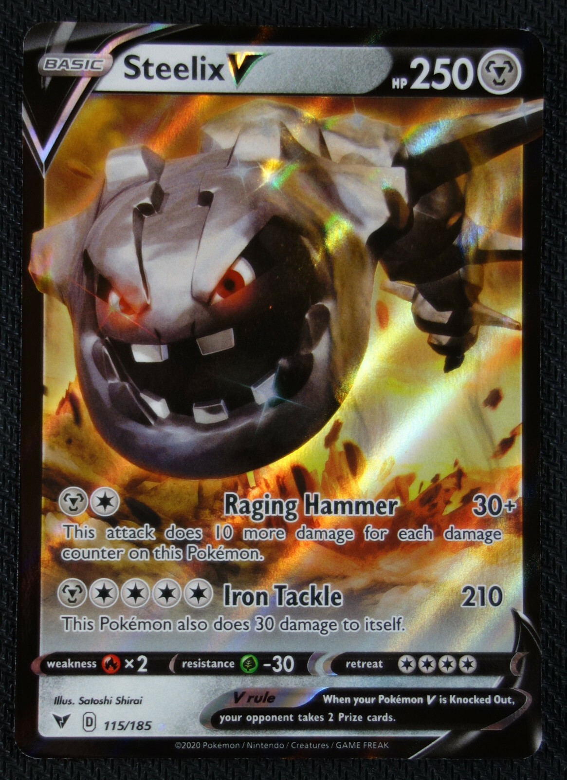 Pokemon Card Steelix V 115/185 Vivid Voltage NM/M | eBay