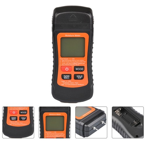 Plastic Moisture Meter Humidity Tester for Wood Damp Measuring Detector ...