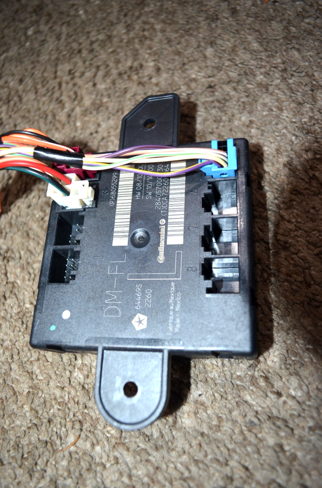 2010-2012 DODGE RAM DOOR MODULE FRONT LH DRIVERS SIDE 68055299AE ...