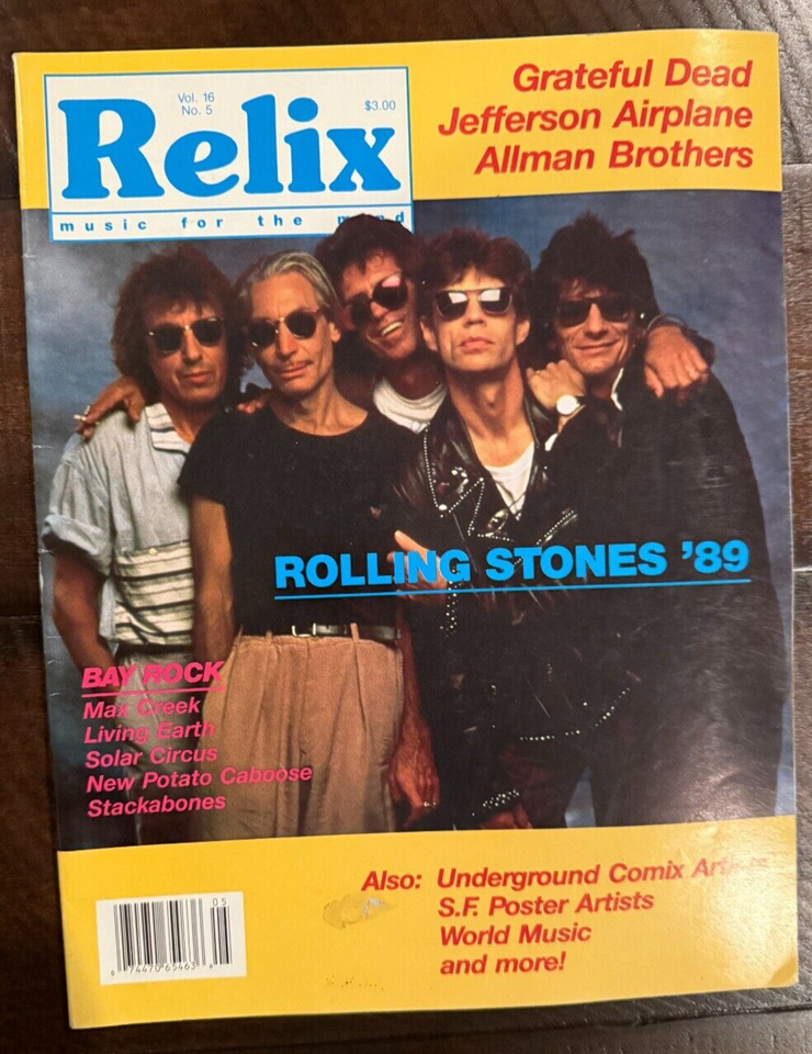 Classic Relix magazine lot Grateful Dead Santana Black Sabbath Rolling ...