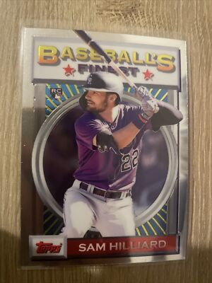 Sam Hilliard 2020 Topps Finest Flashbacks Rookie RC #63 Colorado ...
