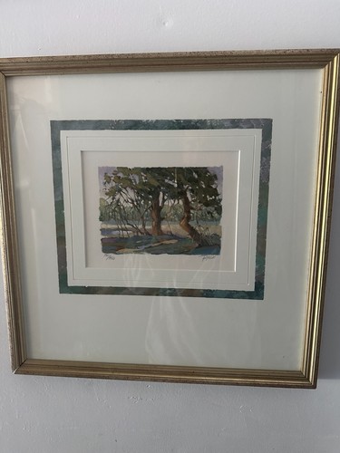 Beautiful Framed Impressionist Reed Art Print Signed and Numbered 274/ ...