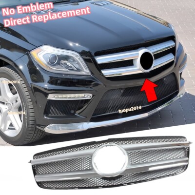 FOR 13-16 MERCEDES GL X166 GL450 GL550 GL63 FRONT GRILL GRILLE W ...