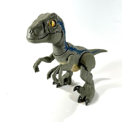 Jurassic World Primal Pal Blue Velociraptor Dinosaur Dino Rivals Sounds ...