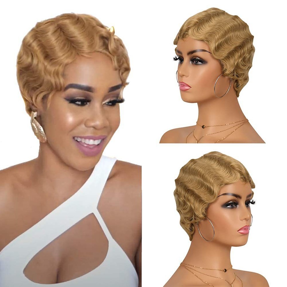 Retro Vintage Finger Wave Wigs for Lady Women Mommy 1920’s Party Wig ...
