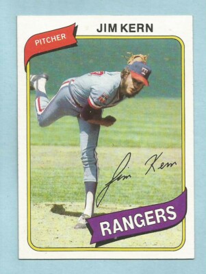 1980 Topps Baseball Jim Kern #369 Texas Rangers NM/MT ** SET BREAK ...