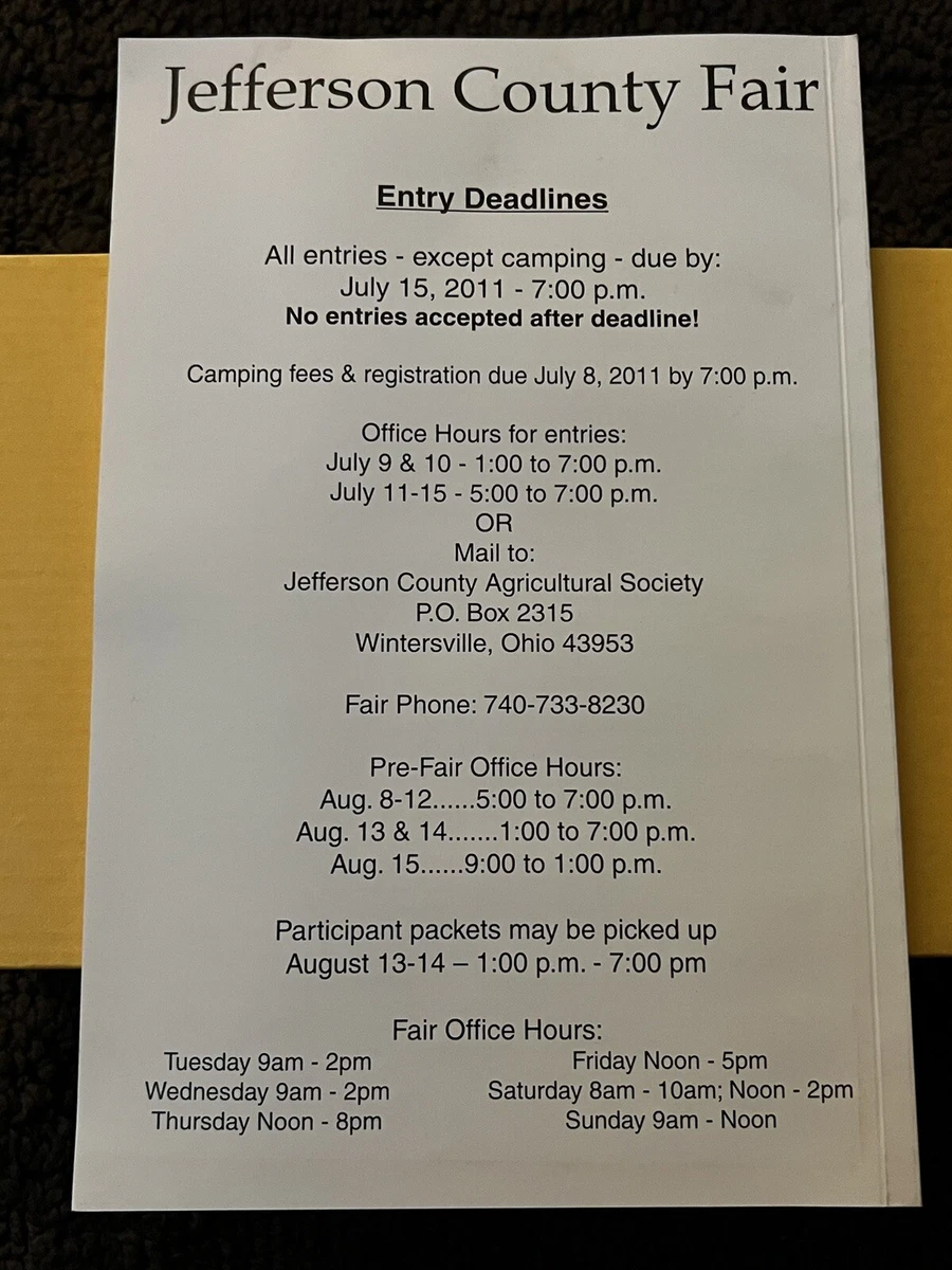 Jefferson County Fairgrounds Camping