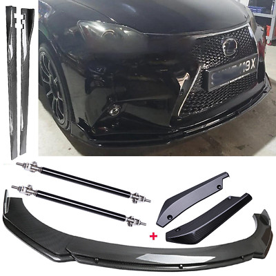 Carbon Fiber Front Bumper Rear Splitter Spoiler Side Skirt For Lexus ...