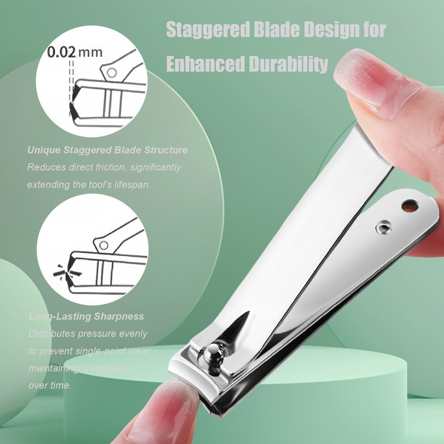 Premium 4 PCS Travel Nail Clippers - High-Carbon Steel Thick Nail Gift ...