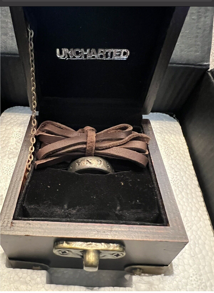 RARE Uncharted Limited Edition Nathan Drakes Ring Necklace w/ Original ...