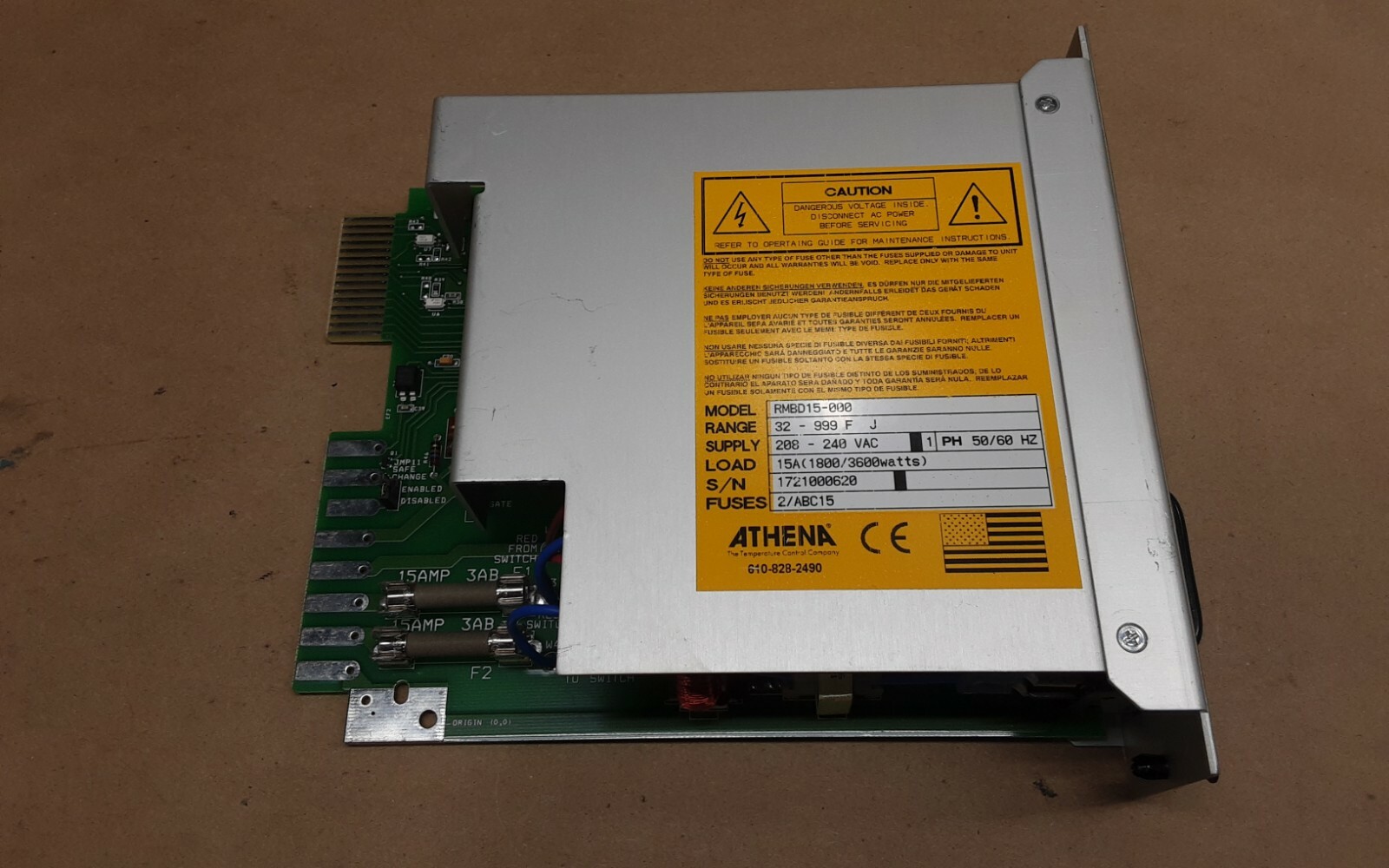 ATHENA RMBD15-000 TEMPERATURE CONTROL RMB #01H12 | eBay