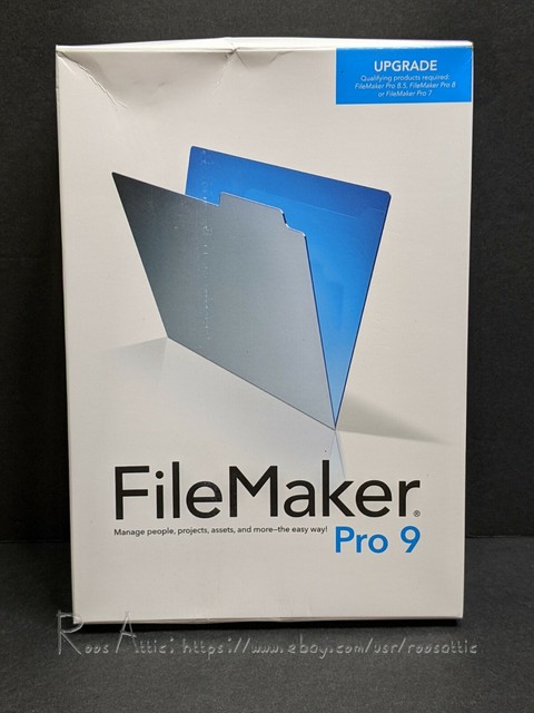 FileMaker Pro 9 - Upgrade for PC, Mac for sale online | eBay