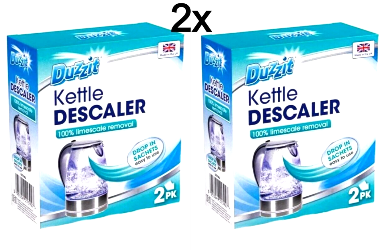 2x Kettle Drop in 2pk Sachets DESCALER LIMESCALE KETTLE DESCALER De ...