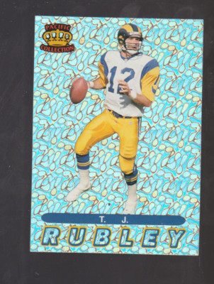1994 Pacific Prisms #98 T.J. Rubley RC, Tulsa Golden Hurricane | eBay