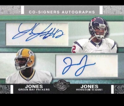 2007 Jacoby Jones James Jones Super Bowl Champs Auto Autograph RC Rip ...