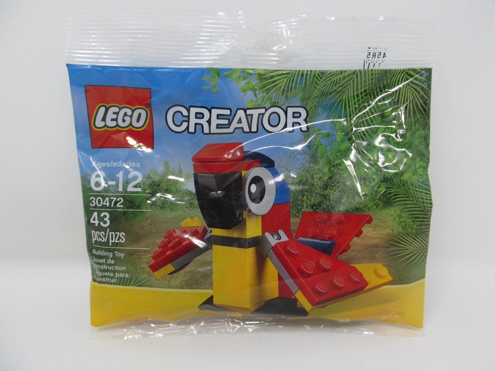 LEGO Parrot Creator set 30472 sealed polybag, 43 pieces, colorful bird ...