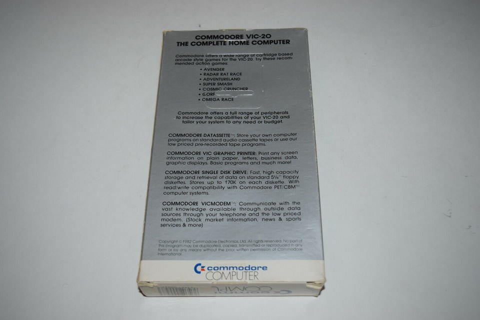 Cassette Six Pack Commodore Vic 20 Computer Program Data Tapes New in ...