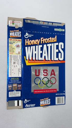1996 Honey Frosted Wheaties USA Olympics Cereal Box (Flat) Collector's ...