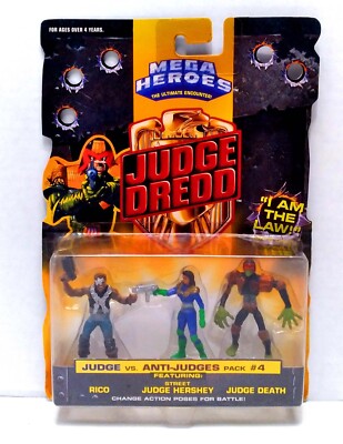 MATTEL JUDGE DREDD MEGA HEROES JUDGE VS ANTI-JUDGES #4 MOC 1995 | eBay