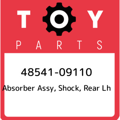 48541-09110 Toyota Absorber assy, shock, rear lh 4854109110, New ...