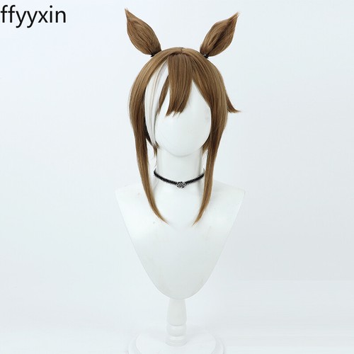 Cosplay Cheval Grand Umamusume Anime Role Short Hair Wigs Hairpiece ...