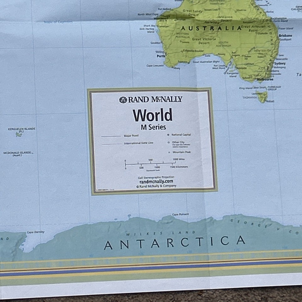 Rand McNally - World Wall Map (M Series World Wall Maps) 50" X 32" | eBay