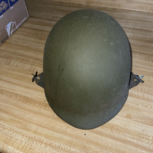 Vintage Vietnam Era M1 Military Pot Helmet And Liner Green Steel | eBay