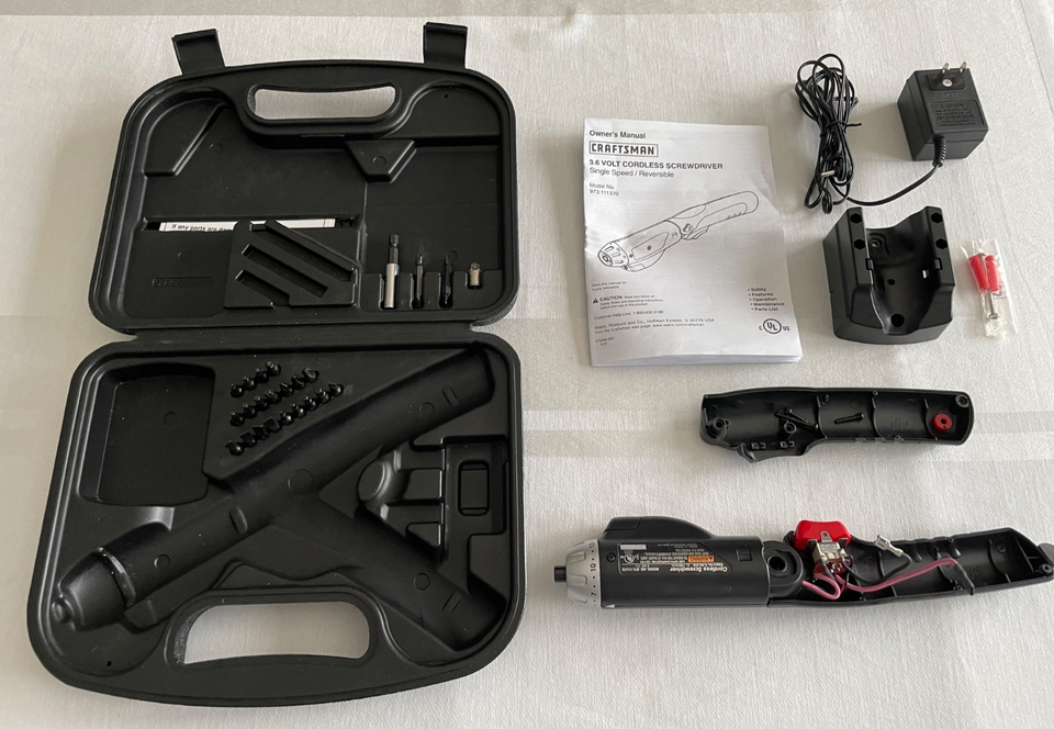 Craftsman 3.6 v Brite Driver Cordless Dual Position Screwdriver - NO ...
