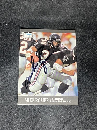 Mike Rozier 1991 Fleer Ultra #149 Atlanta Falcons Auto Autographed ...