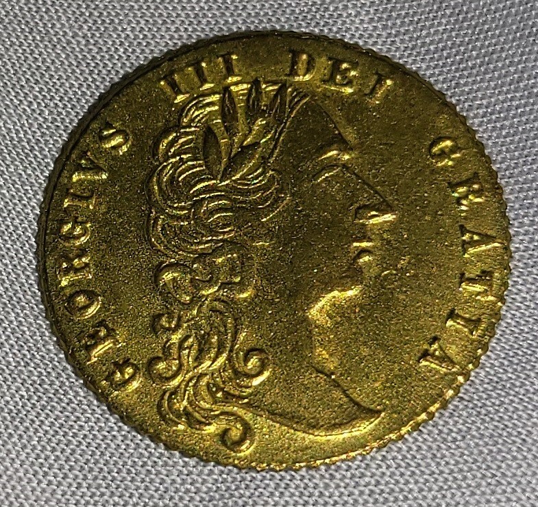 1788 Old Coin English Gold Lustre King George III Vintage Royal Family ...