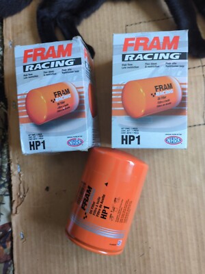 2x FRAM HP1 High Performance Spin-On Oil Filter for Racing and High ...