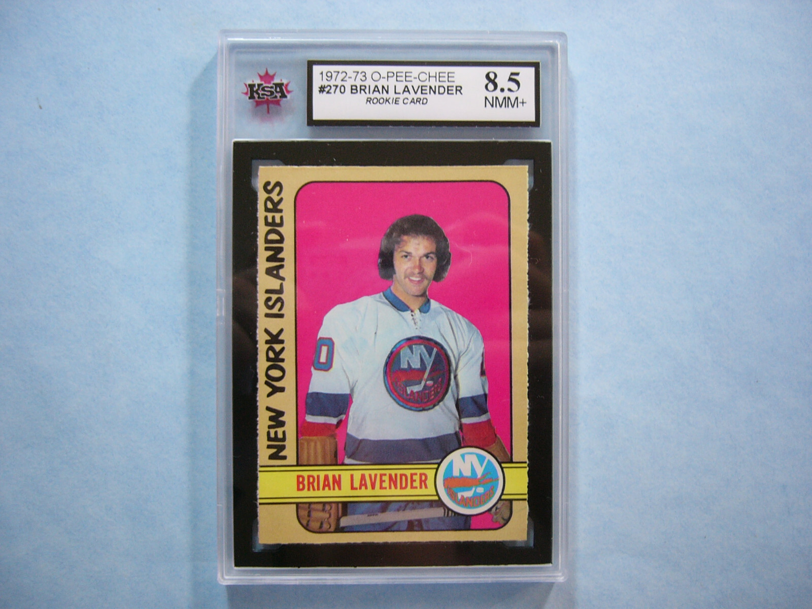 1972/73 O-PEE-CHEE NHL HOCKEY CARD #270 BRIAN LAVENDER ROOKIE KSA 8.5 ...