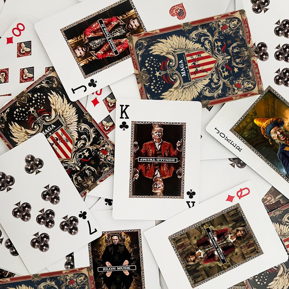 Trump Playing Cards - MAGA Poker Cards, Waterproof, Donald Trump Gift ...