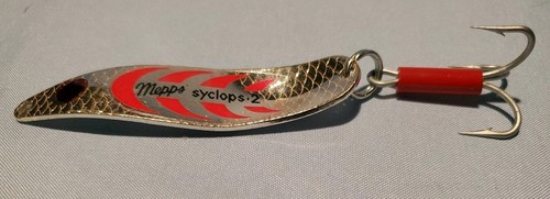 Mepps Syclops 2 Silver And Red Spinning Lure Bass Trout 17g Made In ...